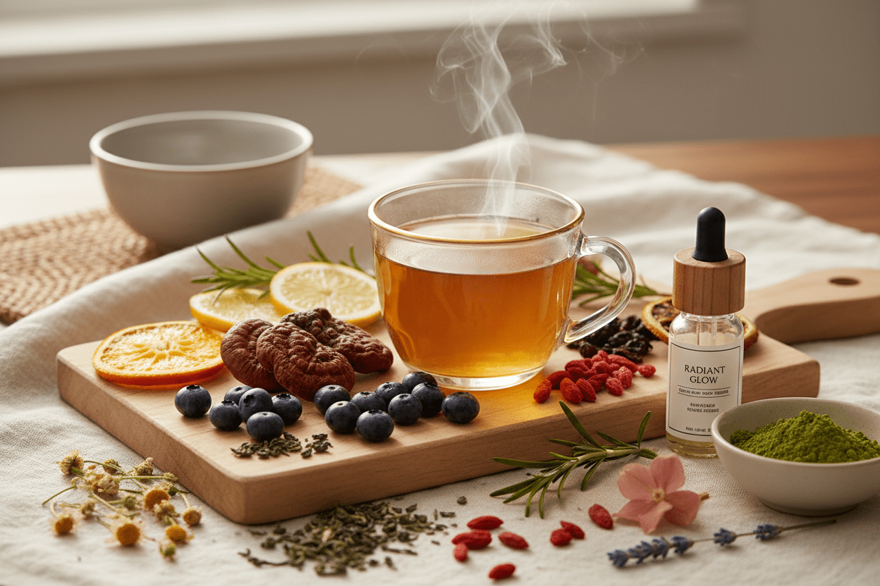 Skin From Within: Herbal Teas & Mushroom Antioxidants for Radiant ...